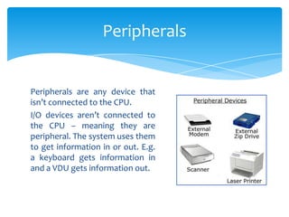 Internal and external hardware components of a computer | PPTX