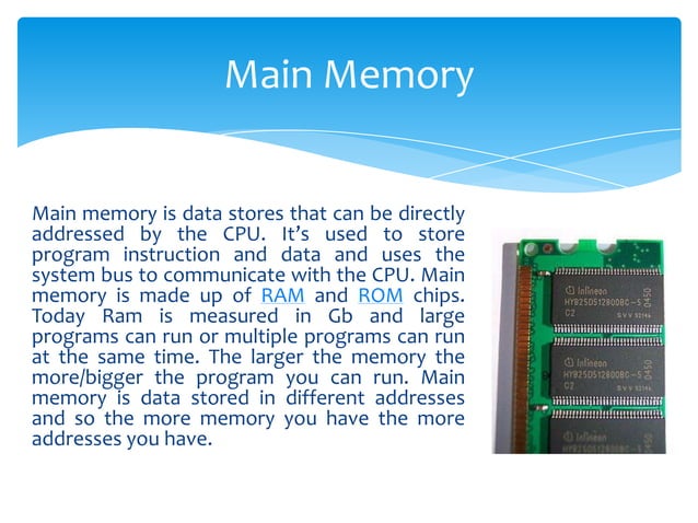 Internal and external hardware components of a computer | PPTX ...