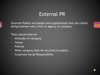 Internal and External PR | PPT