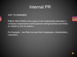 Internal and External PR | PPT