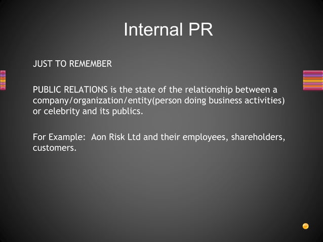 Internal and External PR | PPT