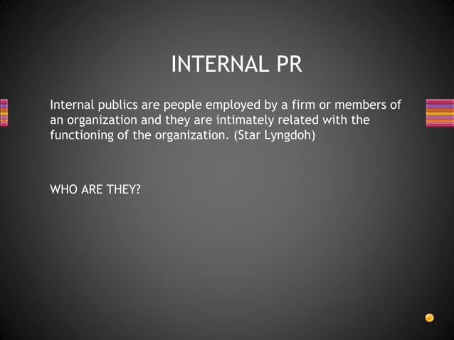 Internal and External PR | PPT