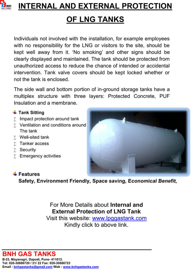 Internal and external protection of lng tanks | PDF