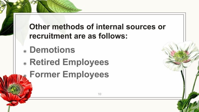 Internal and External Sources of Recruitment | PPTX