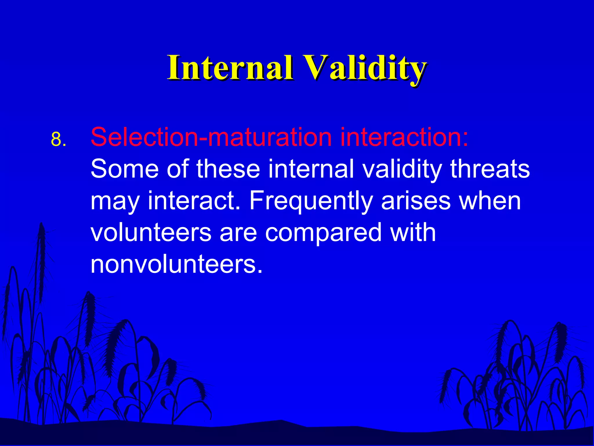 Internal and external validity factors | PPT