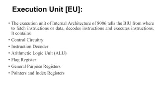 Internal Architecture of 8086| msbte sem 4 microprocessor | PPTX