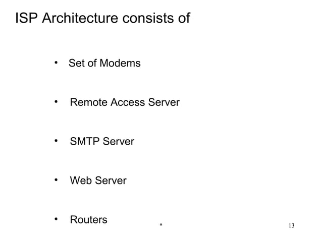 Internal architecture of isp 54 | PPT | Internet Service Providers ...
