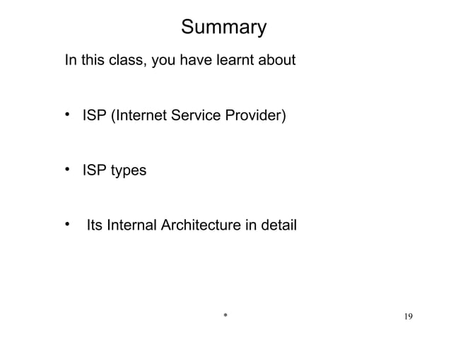 Internal architecture of isp 54 | PPT | Internet Service Providers ...