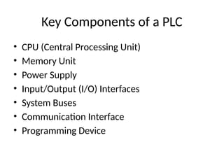 Internal_Architecture_of_PROGRAMMABLE LOGIC CONTROLLER | PPTX