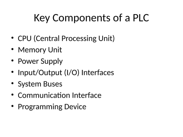 Internal_Architecture_of_PROGRAMMABLE LOGIC CONTROLLER | PPTX