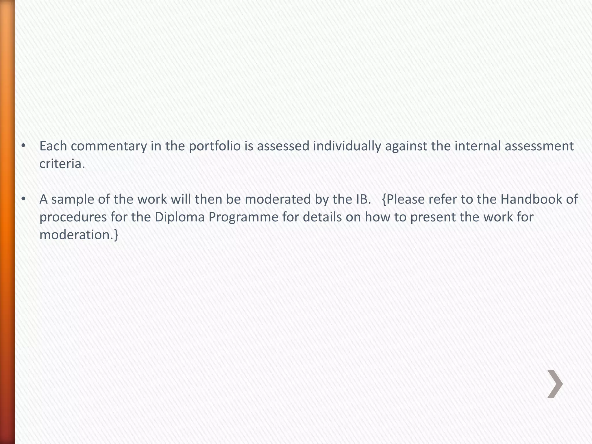 Internal assessement in ib ppt for students | PPTX | Resume Writing and ...