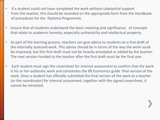 Internal assessement in ib ppt for students | PPTX | Resume Writing and ...