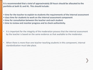 Internal assessement in ib ppt for students | PPTX | Resume Writing and ...