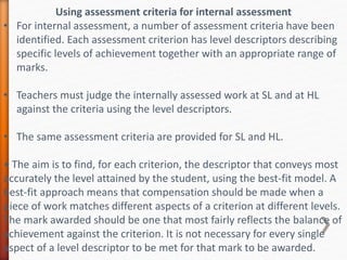 Internal assessement in ib ppt for students | PPTX | Resume Writing and ...