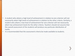 Internal assessement in ib ppt for students | PPTX | Resume Writing and ...