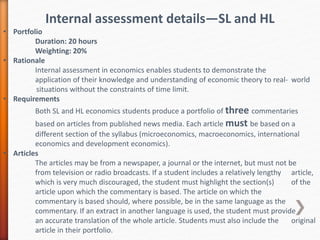 Internal assessement in ib ppt for students | PPTX