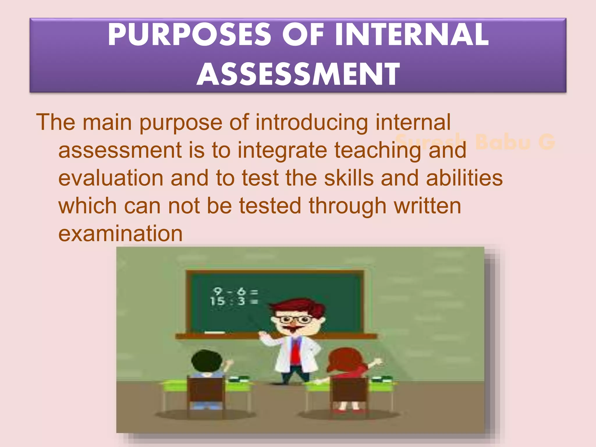 Internal Assessment in Education | PPTX