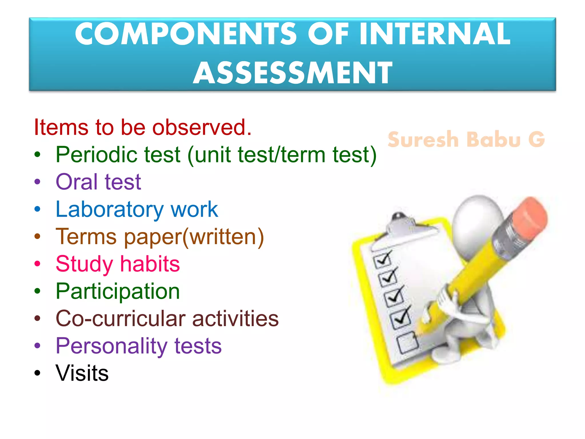 Internal Assessment in Education | PPTX
