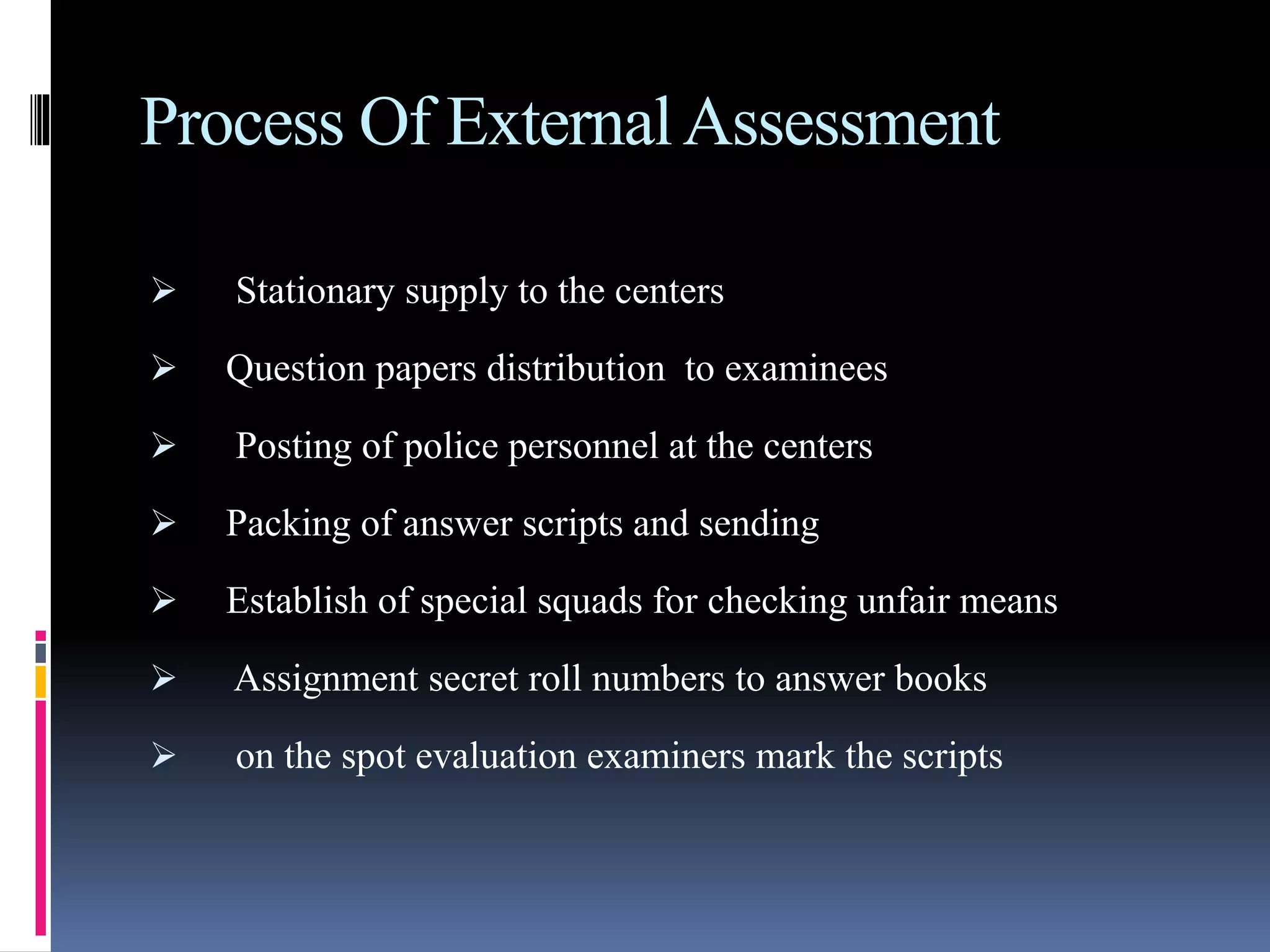 Internal assessment & external assessment | PPTX