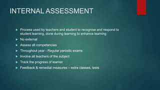Internal assessment & formative assessment | PPTX