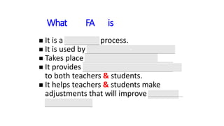 Internal assessment & formative assessment | PPTX
