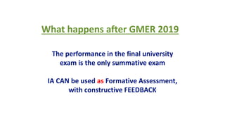 Internal assessment & formative assessment | PPTX