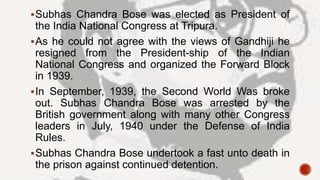 Subhash Chandra Bose | PPTX