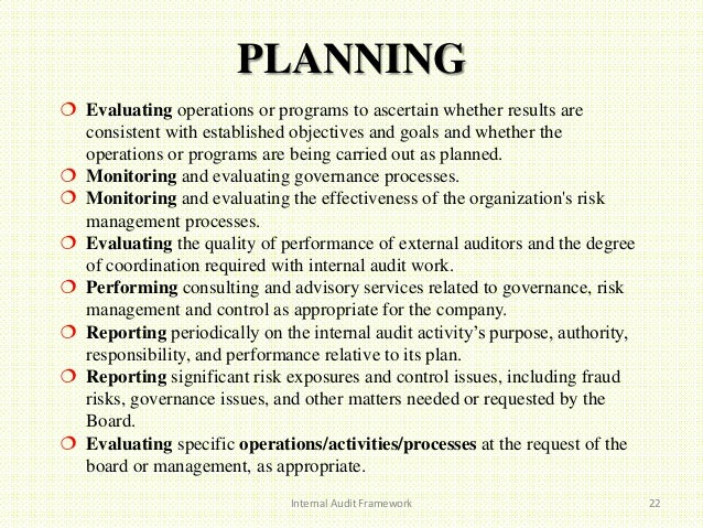 INTERNAL AUDIT FRAMEWORK