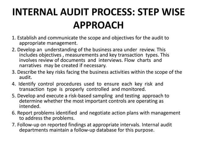 Internal audit | PPT