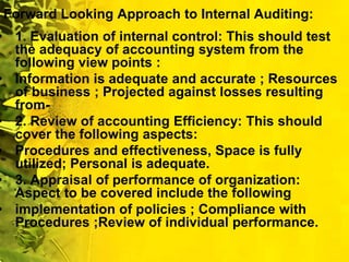 Internal Audit : an independent service to evaluate an organisation's.ppt