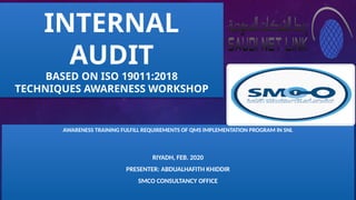 Internal audit of ISO 9001 Quality management system.pptx