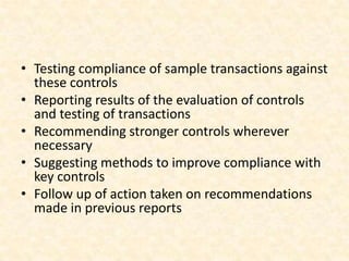 Internal audit and control system reviews | PPTX