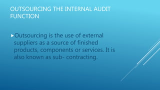 Internal auditing | PPTX