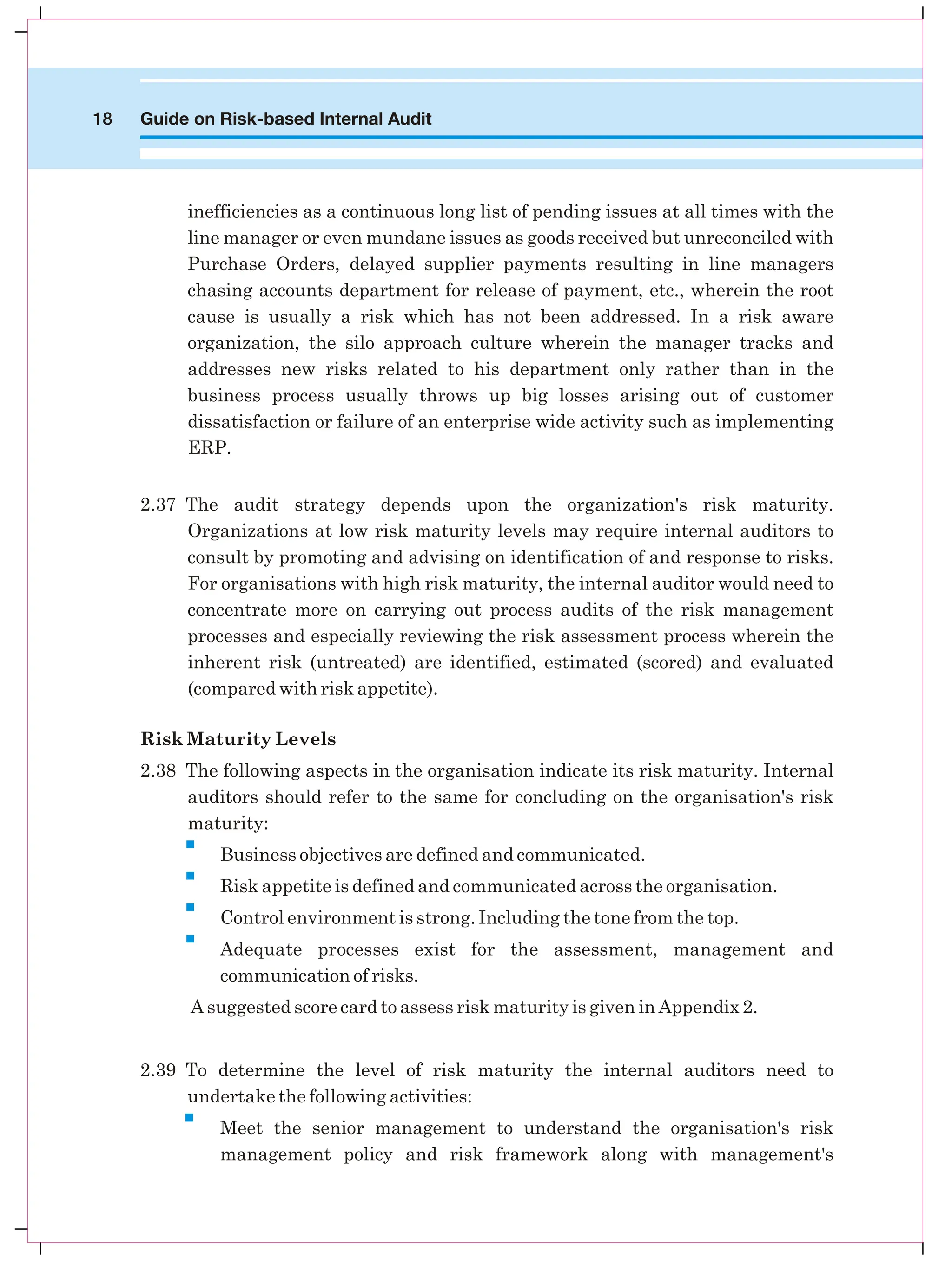 Internal Audit and Risk Assesment for Audit | PDF
