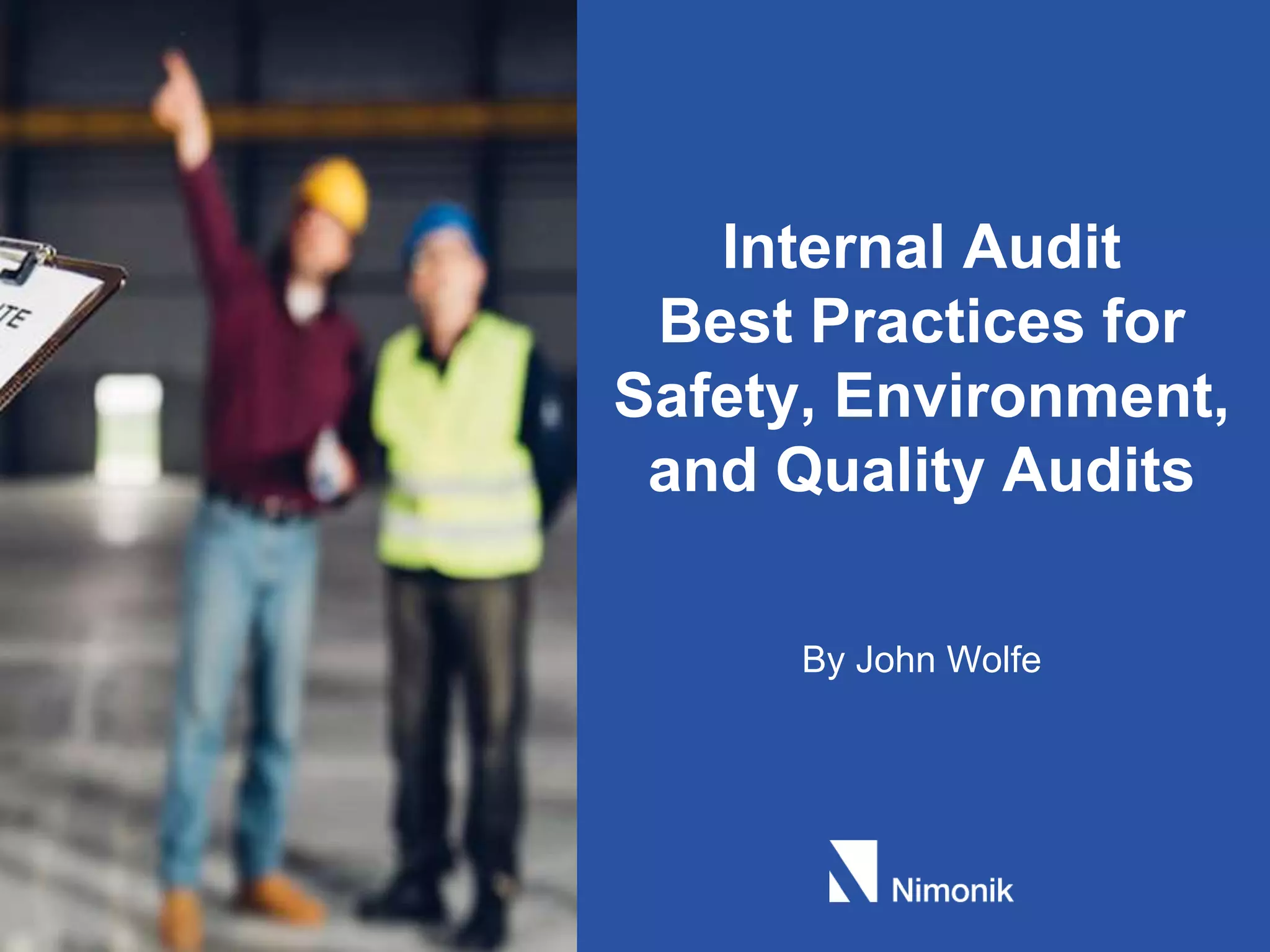 Internal Audit Best Practices for Safety, Environment, and Quality ...