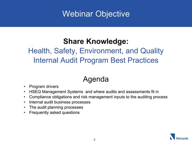 Internal Audit Best Practices for Safety, Environment, and Quality ...