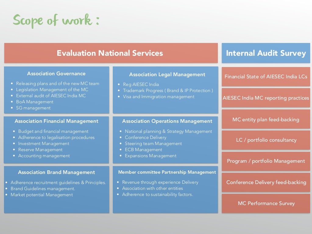 Aiesec India Internal Audit Board Application Package