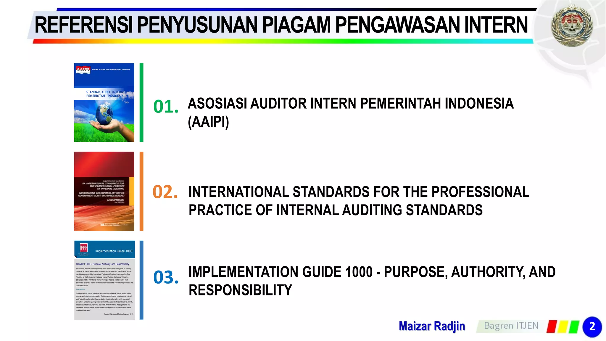 Internal audit charter piagam pengawasan intern kementerian perhubungan ...