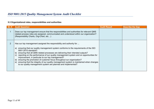 Internal Audit Checklist__For ISO 9001_2015_.pdf | Business Accounting ...