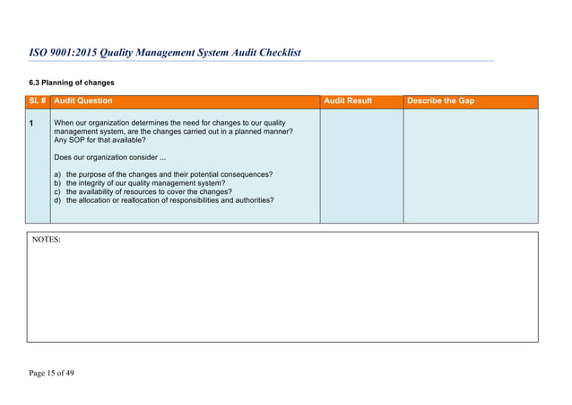 Internal Audit Checklist__For ISO 9001_2015_.pdf | Business Accounting ...