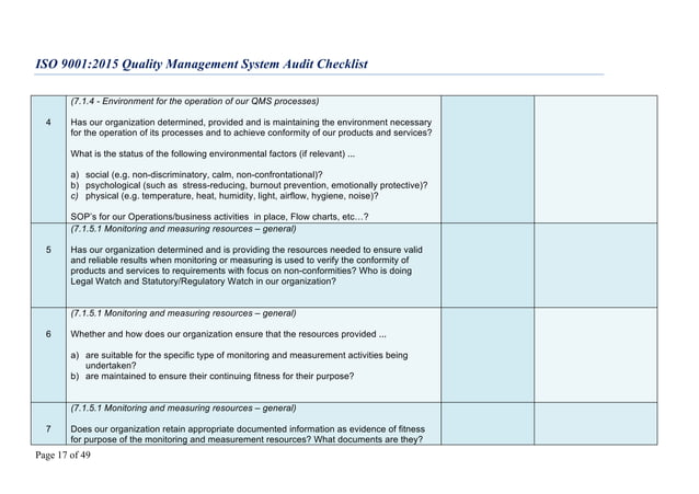 Internal Audit Checklist__For ISO 9001_2015_.pdf | Business Accounting ...
