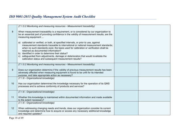 Internal Audit Checklist__For ISO 9001_2015_.pdf | Business Accounting ...
