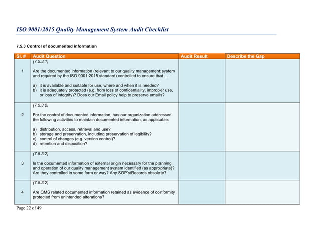 Internal Audit Checklist__For ISO 9001_2015_.pdf | Business Accounting ...