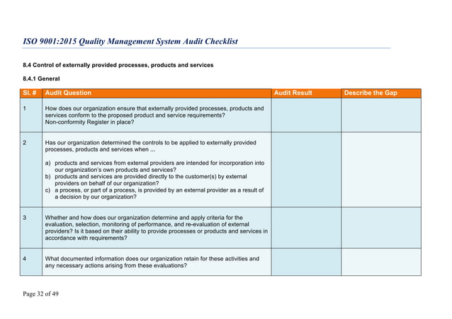 Internal Audit Checklist__For ISO 9001_2015_.pdf | Business Accounting ...