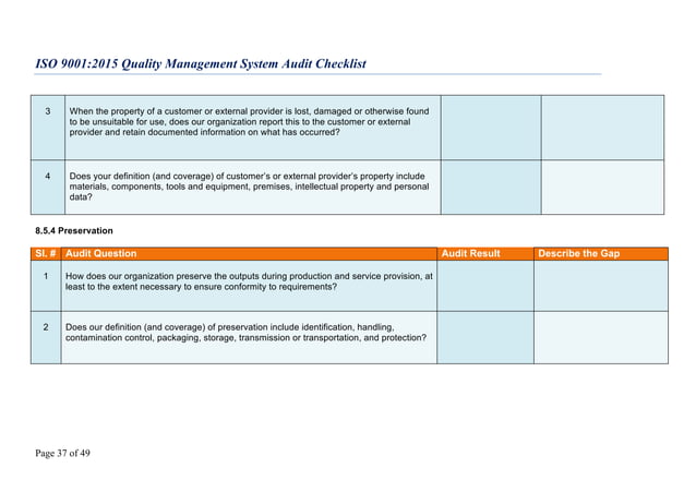 Internal Audit Checklist__For ISO 9001_2015_.pdf | Business Accounting ...