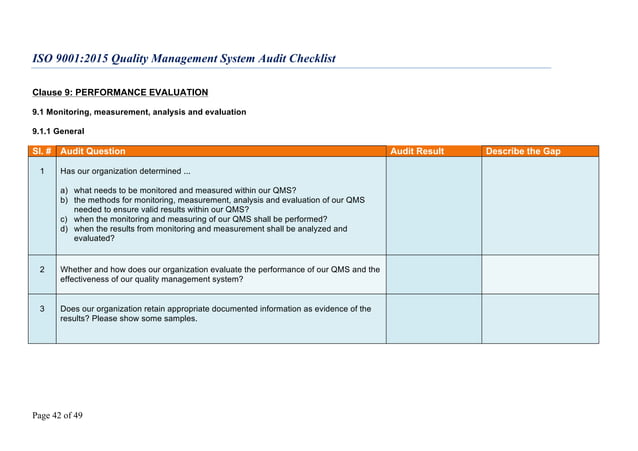 Internal Audit Checklist__For ISO 9001_2015_.pdf | Business Accounting ...