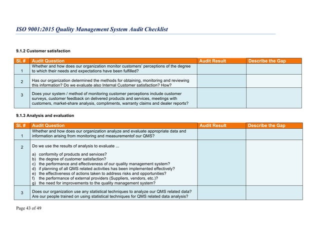 Internal Audit Checklist__For ISO 9001_2015_.pdf | Business Accounting ...