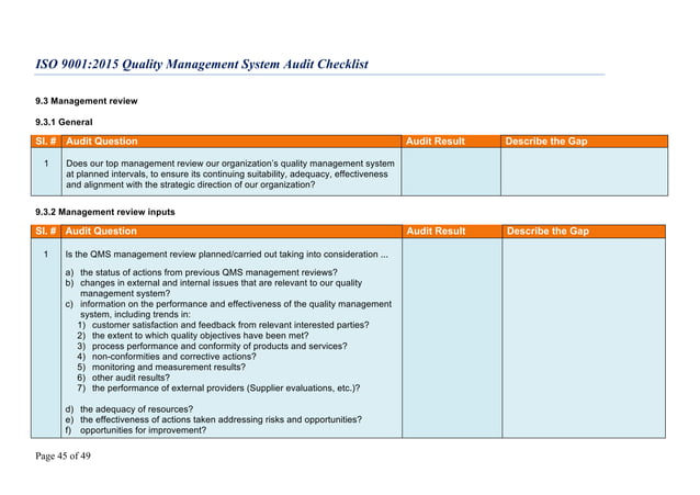 Internal Audit Checklist__For ISO 9001_2015_.pdf | Business Accounting ...