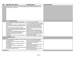 Internal auditchecklistiso9001 2015 | DOCX