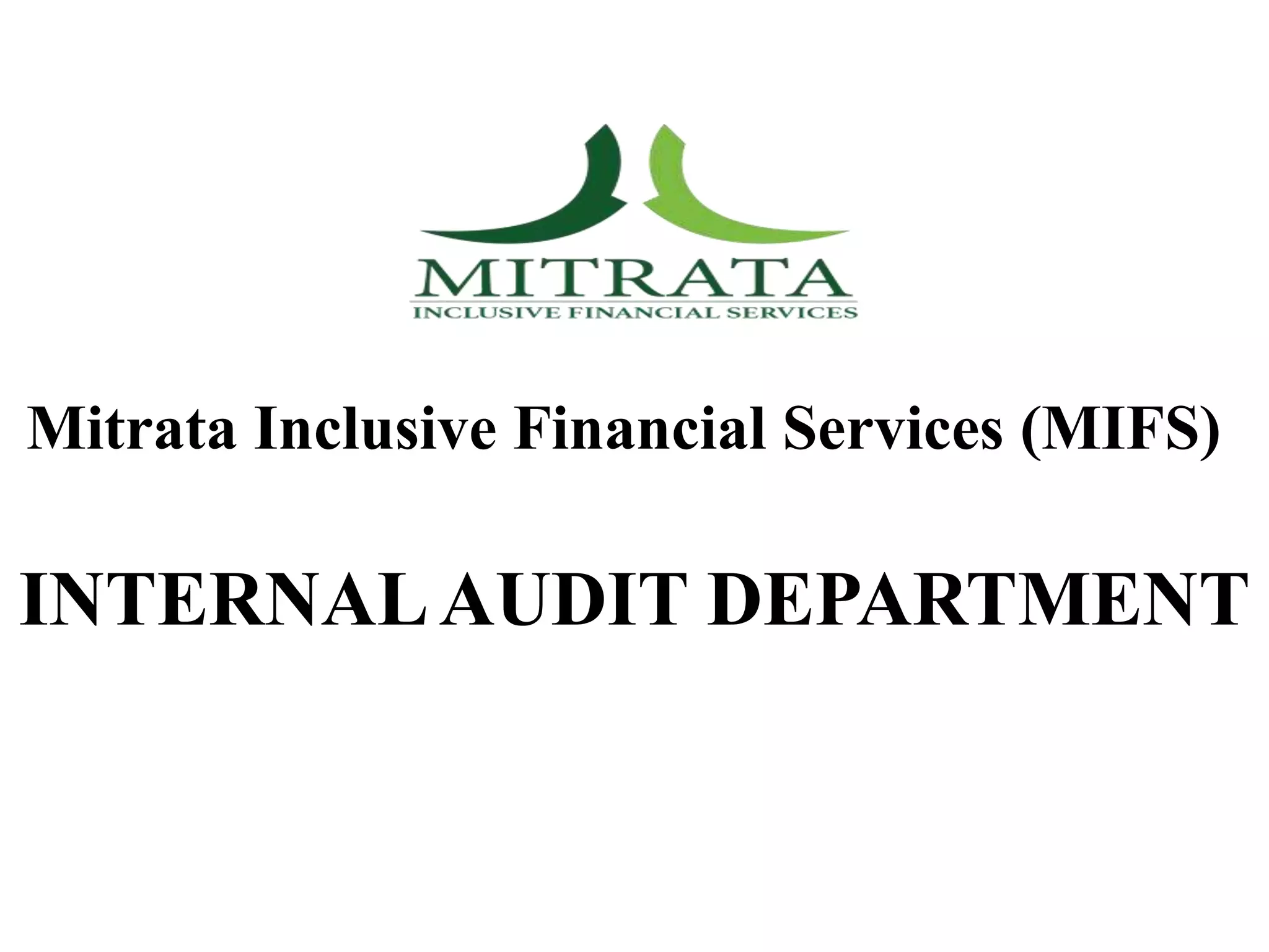 Internal audit department | PPTX